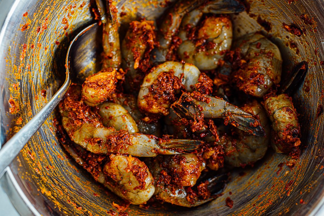 Harissa Shrimp and Dill Yogurt Dip | Everyday Flavor | Nik Sharma Cooks