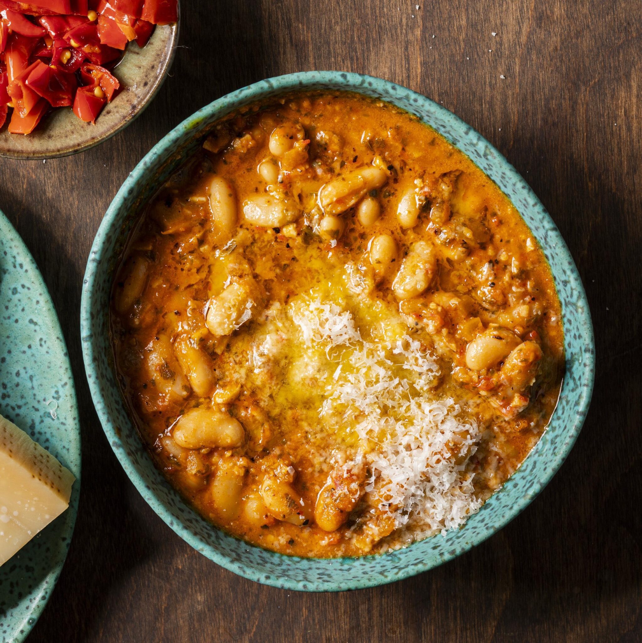 Calabrian Chile White Beans with Almond Romesco | Everyday Flavor | Nik ...