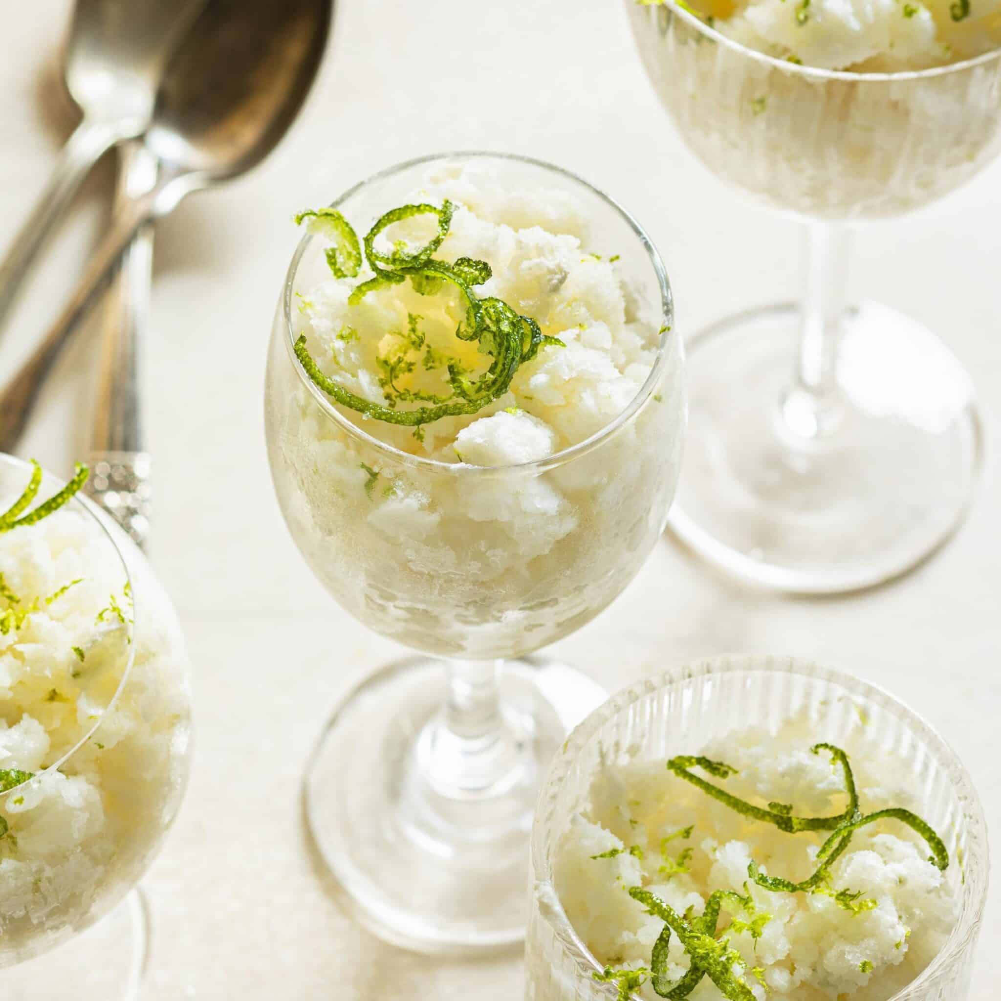 Coconut Lychee Lime Granita (No Ice Cream Maker Needed!) | Sweet Bites ...